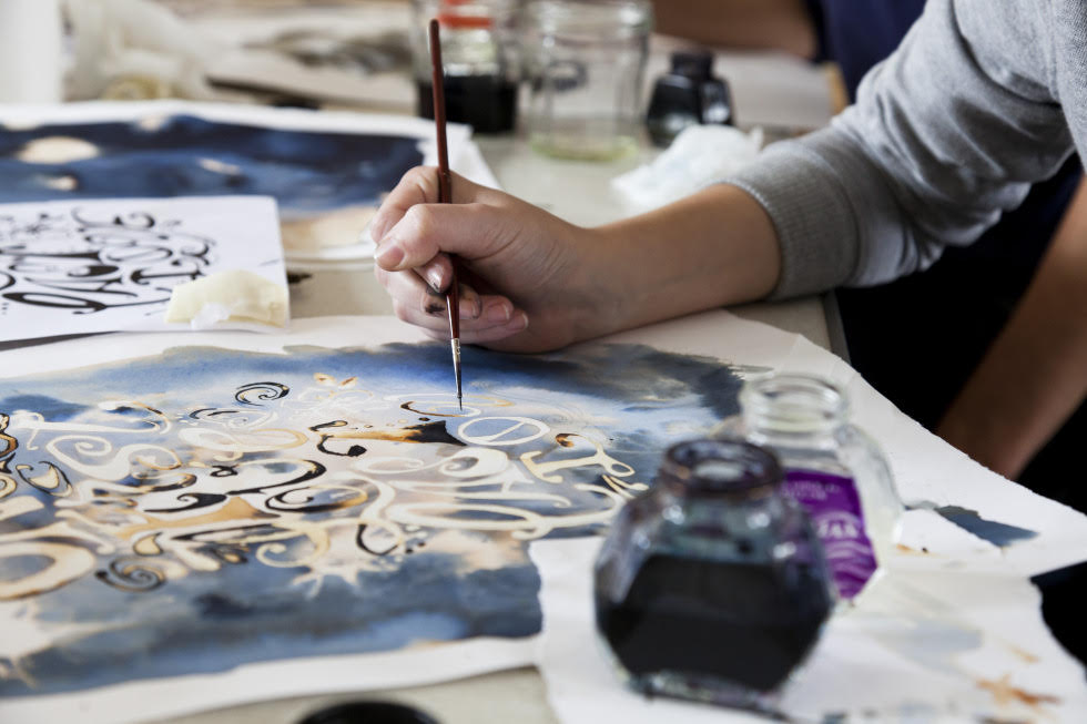 Fountain Pen Ink & Bleach Workshop with Nick Stewart | Intra Arts