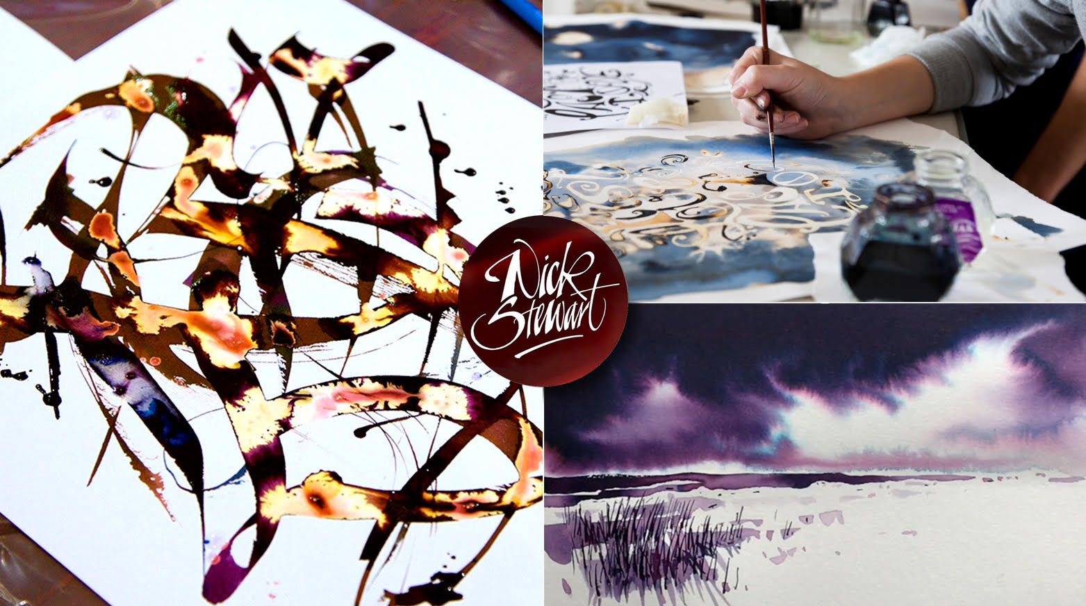 Fountain Pen Ink & Bleach Workshop with Nick Stewart | Intra Arts